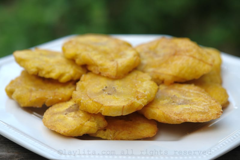 Patacões - Tostones - Patacones - Receitas da Laylita