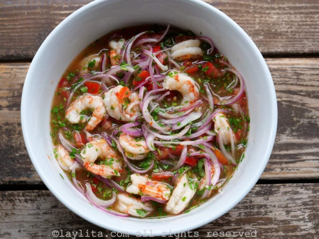 Ceviche de pescado ecuatoriano - Recetas de Laylita