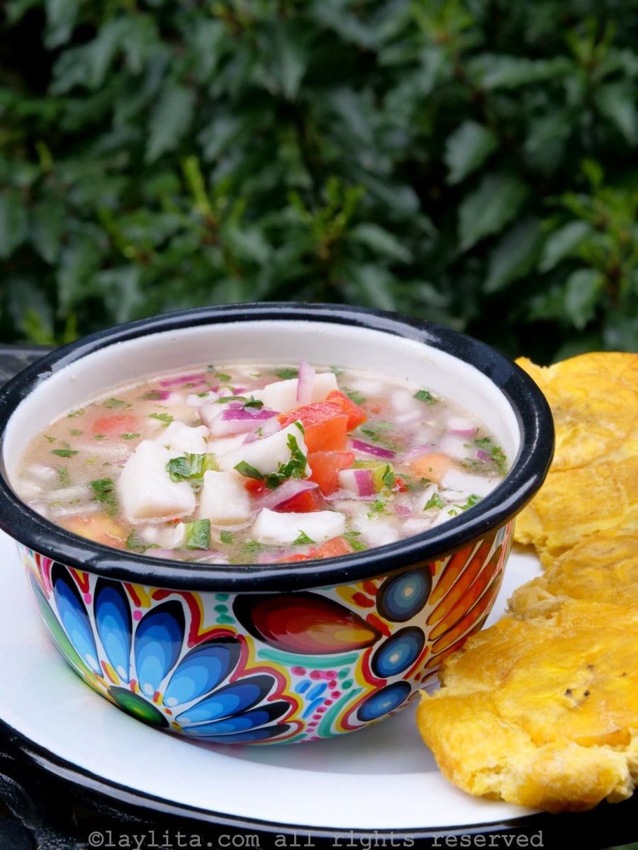 Ceviche de pescado ecuatoriano - Recetas de Laylita