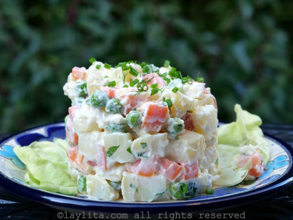 Ensalada de gallina (Receta venezolana) | Laylita.com – Recetas de Cocina