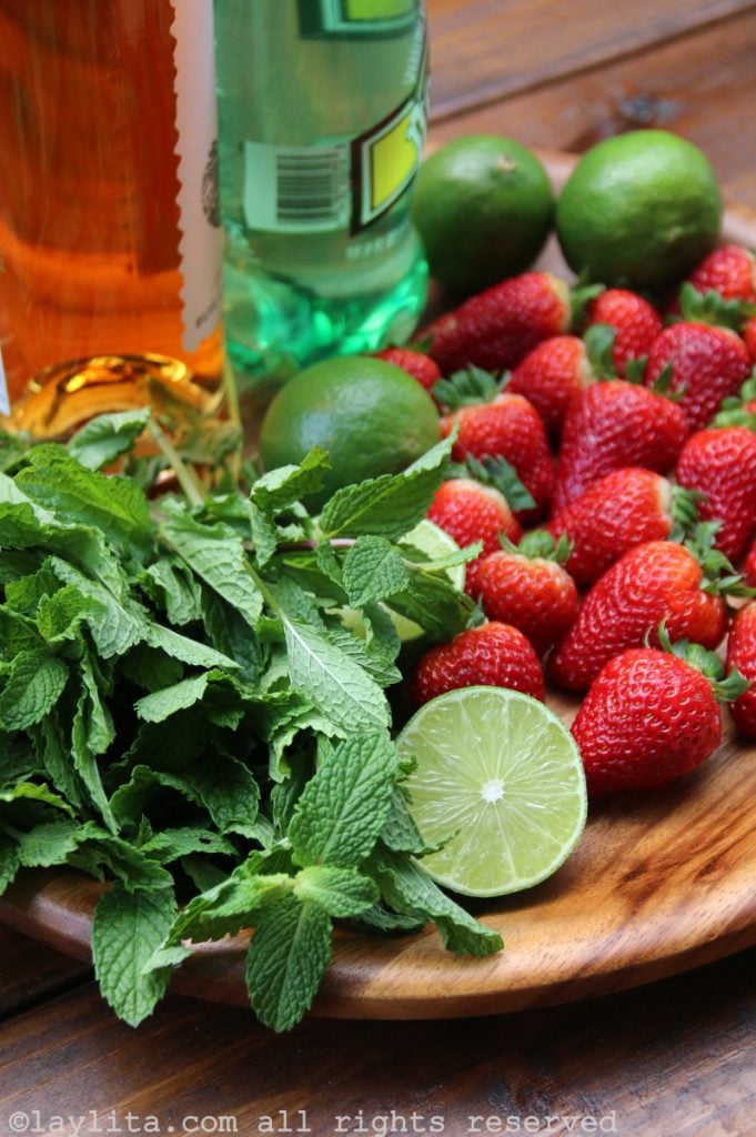 Mojitos de fresa o frutilla | Laylita.com – Recetas de Cocina