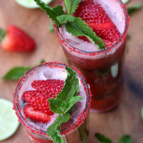 Mojitos de fresa o frutilla | Laylita.com – Recetas de Cocina