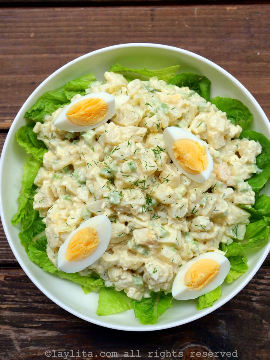 Ensalada de papas con huevo | Laylita.com – Recetas de Cocina