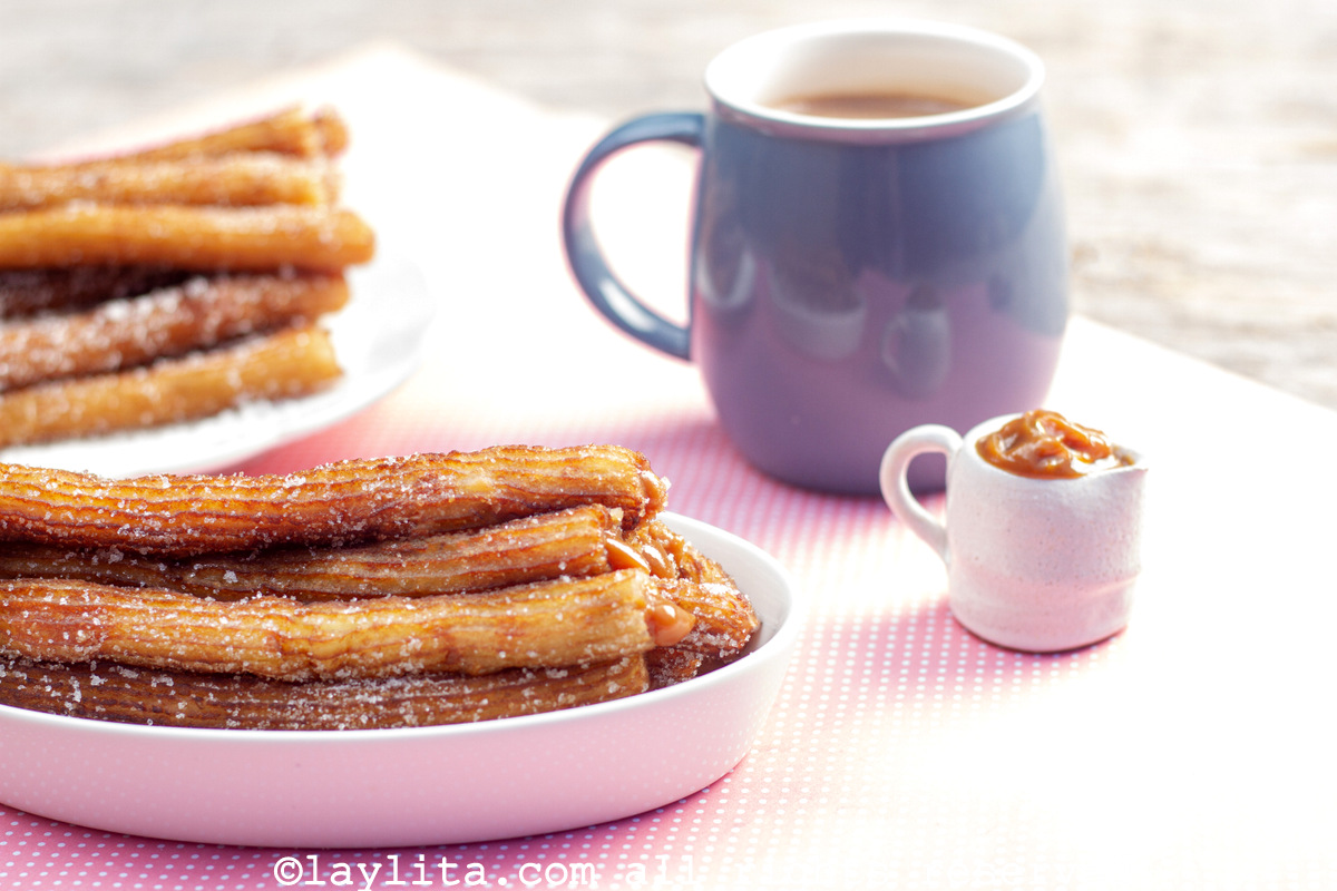 Churros rellenos con dulce de leche | Laylita.com – Recetas de Cocina