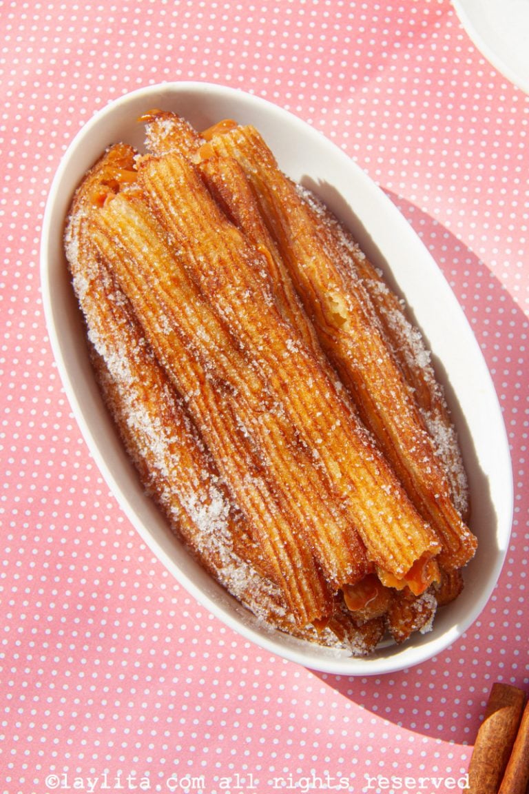 Churros rellenos con dulce de leche | Laylita.com – Recetas de Cocina