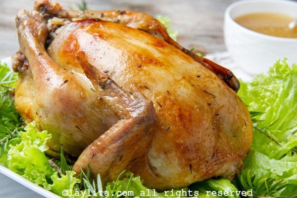 Pollo relleno con carne | Laylita.com – Recetas de Cocina