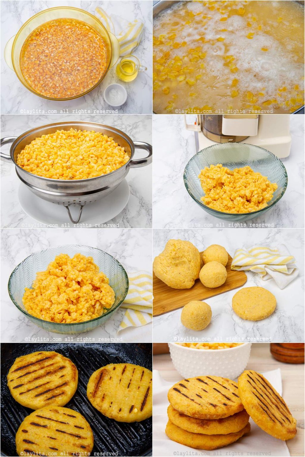Arepas de maíz pilado | Laylita.com – Recetas de Cocina