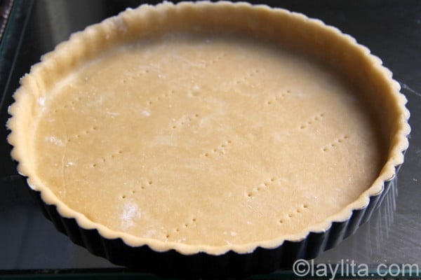Receta de masa dulce para tartas - Recetas de Laylita