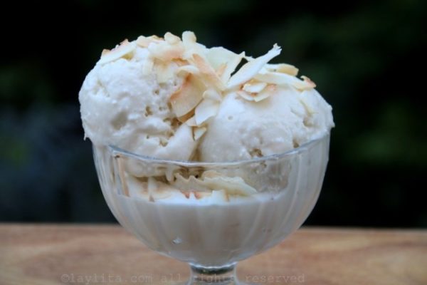 Glace de noix de coco – Recettes de Laylita
