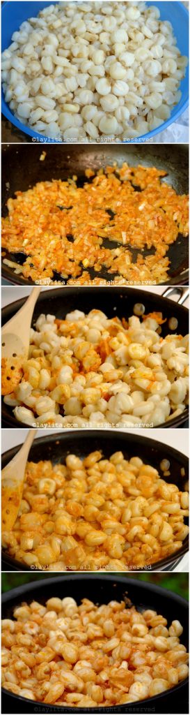Hominy with roasted pork {Mote con hornado} - Laylita's Recipes
