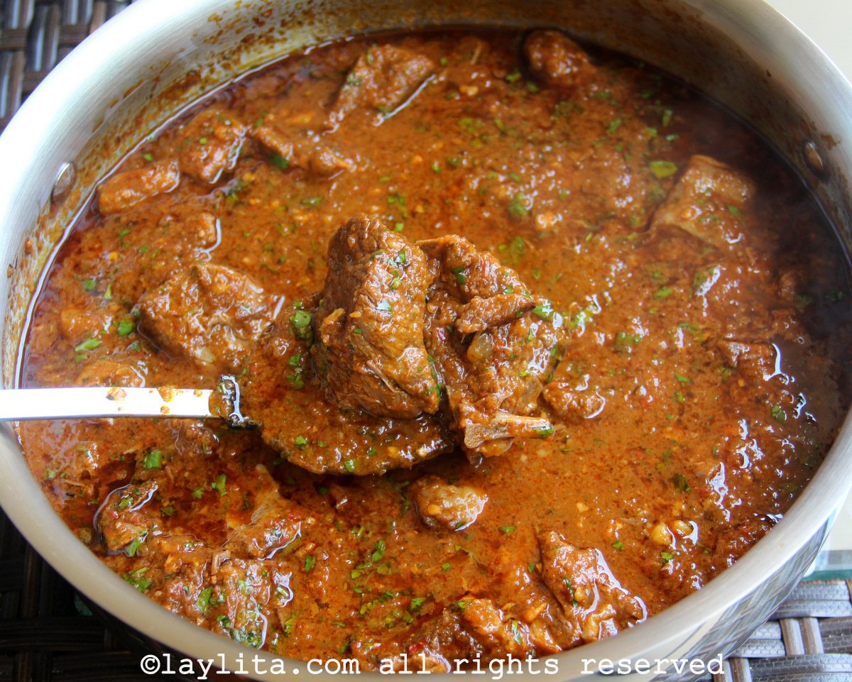 Braised goat stew - Ecuadorian seco de chivo - Laylita's Recipes