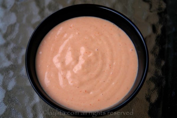 Salsa rosada or salsa golf - Latin Recipes - Laylita's Recipes