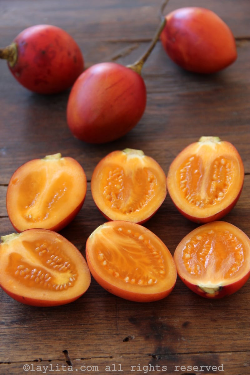 Tamarillo or tree tomato aji hot sauce - Ají de tomate de árbol