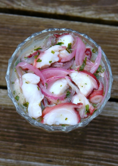 Octopus ceviche - Ceviche de pulpo- Laylita's Recipes