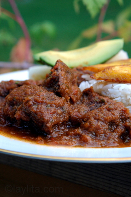 Beef stew in tamarind sauce - Seco de carne con tamarindo