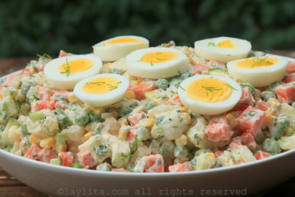 Ensalada rusa potato salad - Laylita's Recipes