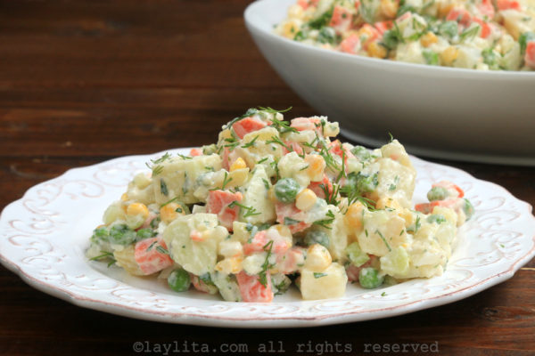 Ensalada rusa potato salad - Laylita's Recipes