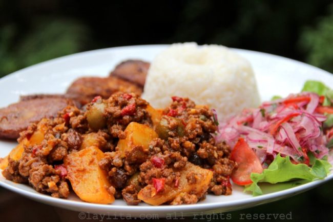 Cuban beef picadillo - Latin comfort food - Laylita's Recipes
