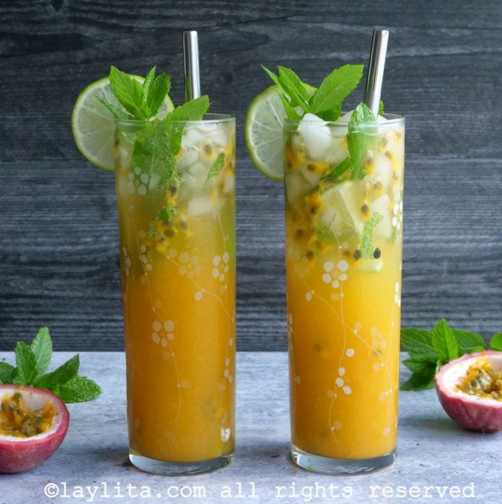 Passion fruit mojitos – Laylita's Recipes