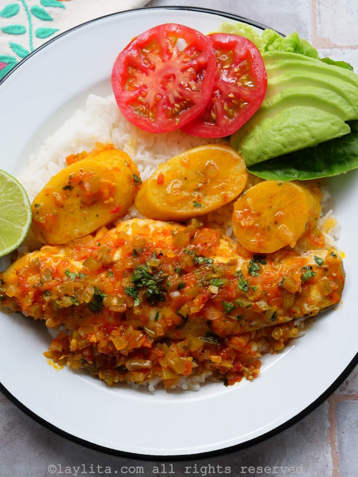Ecuadorian sudado de pescado or fish stew with plantains – Laylita's ...