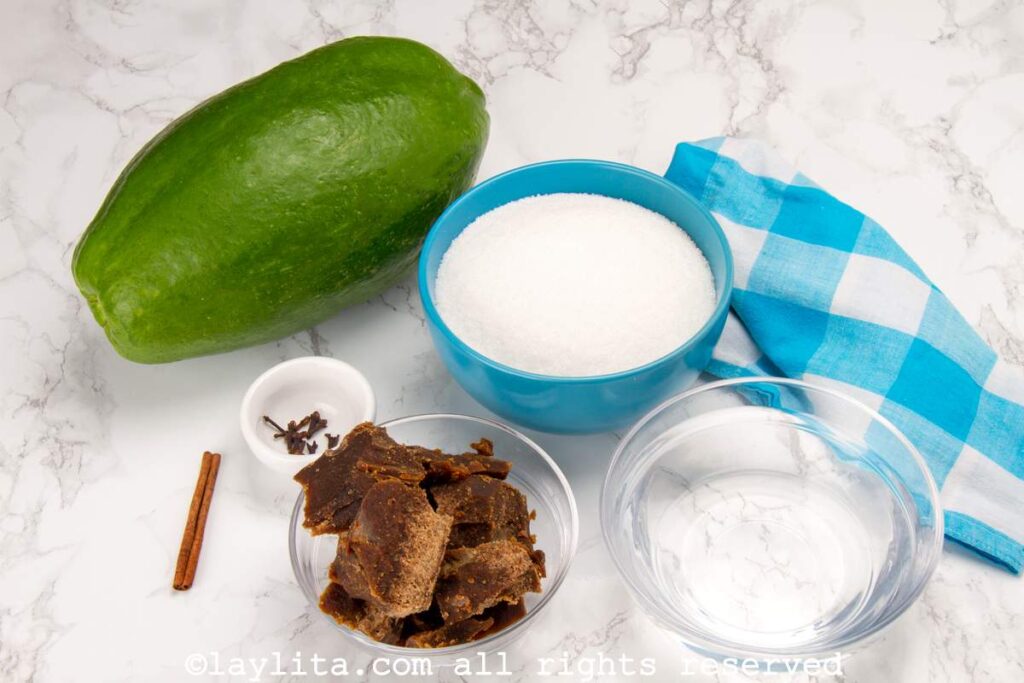 Dulce de Lechosa (Candied Green Papaya Preserves) – Laylita's Recipes