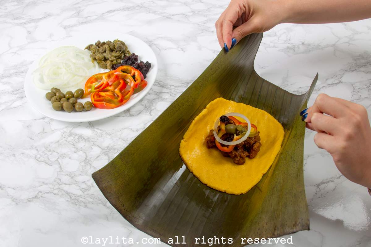 Tamales Venezolanos Venezuelan Christmas Food, Hallacas Or Colombian