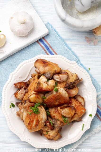 Pollo al Ajillo - Spanish Garlic Chicken – Laylita's Recipes