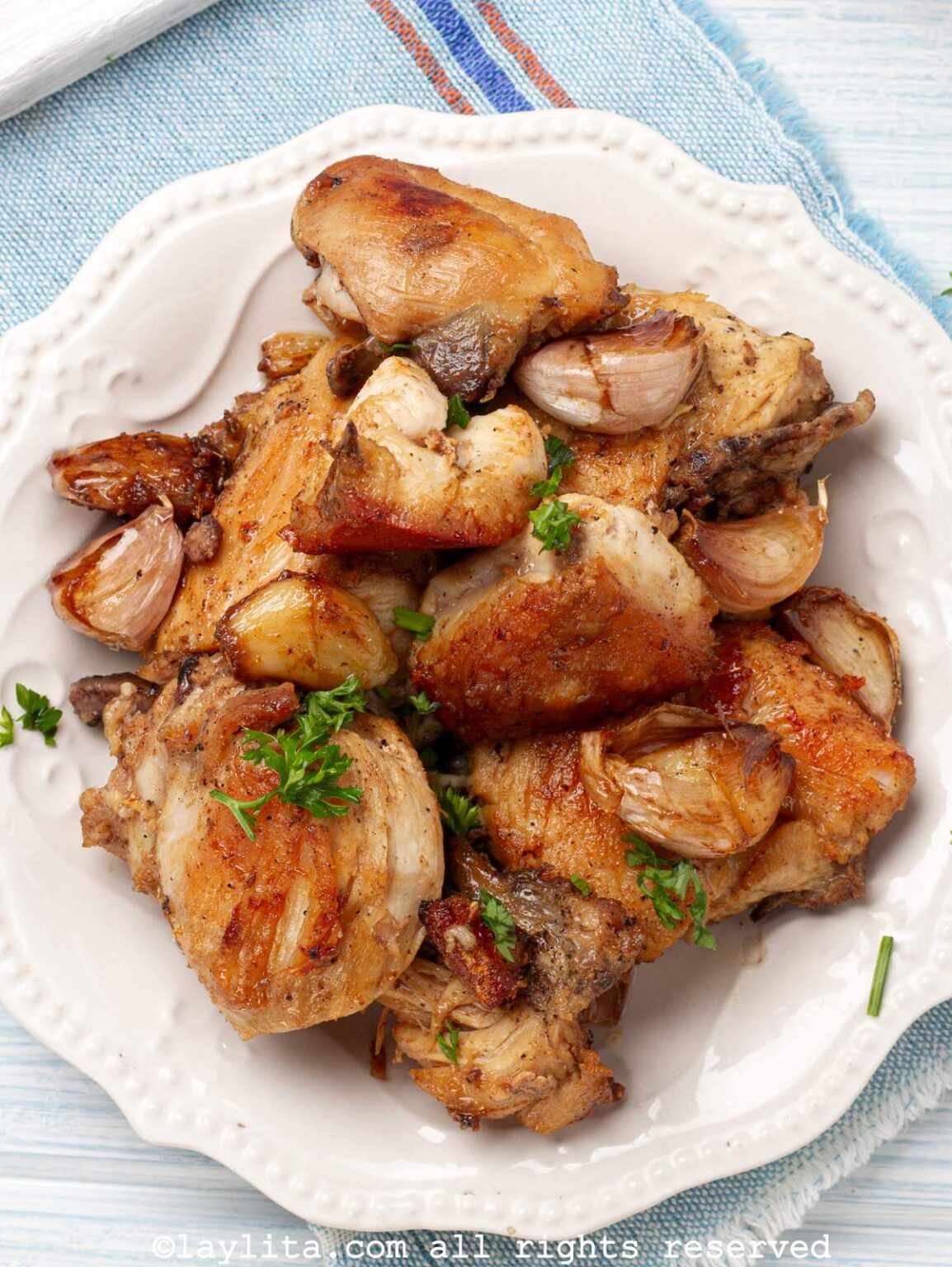 Pollo al Ajillo - Spanish Garlic Chicken – Laylita's Recipes