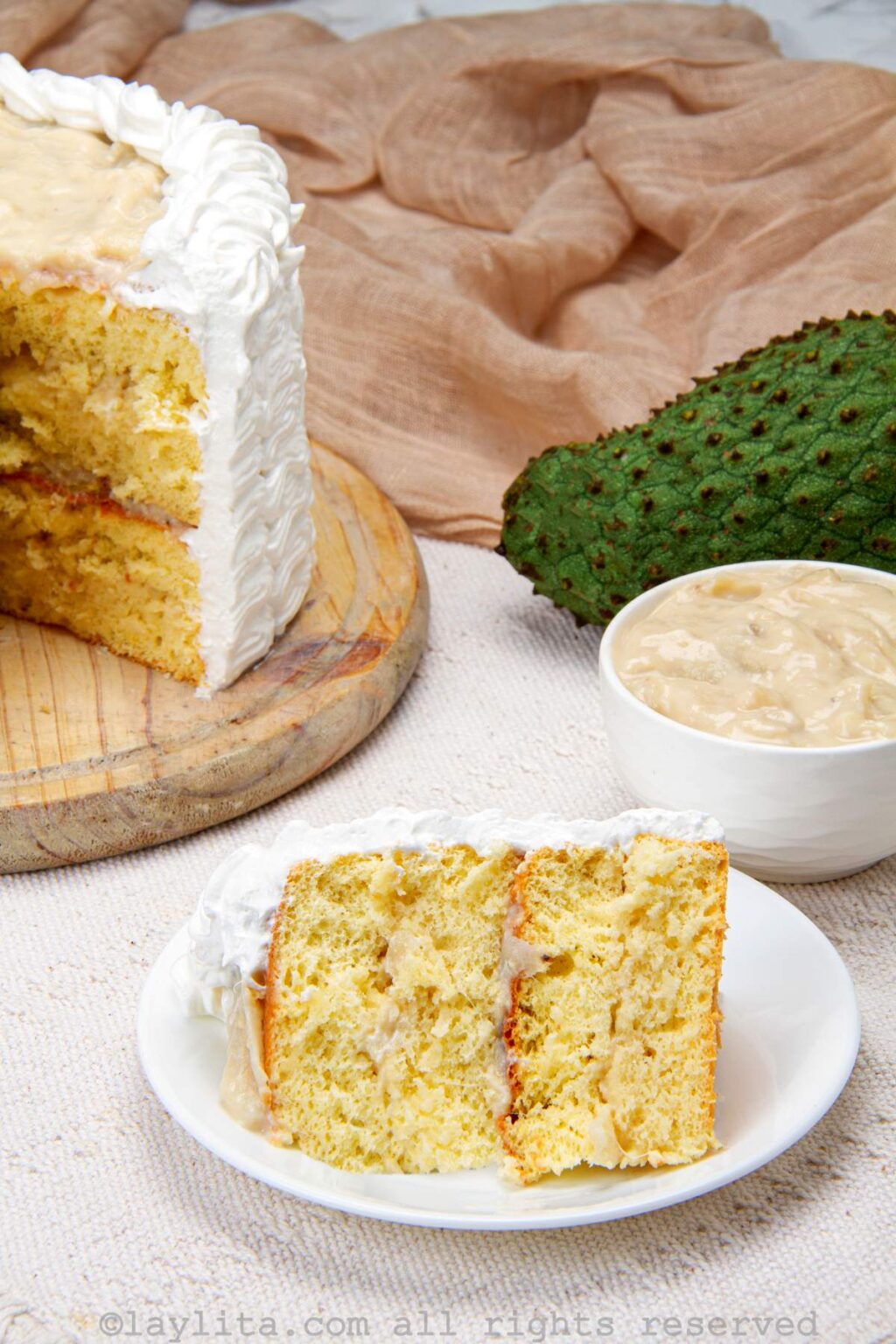 Soursop Cake - Torta de Guanábana – Laylita's Recipes