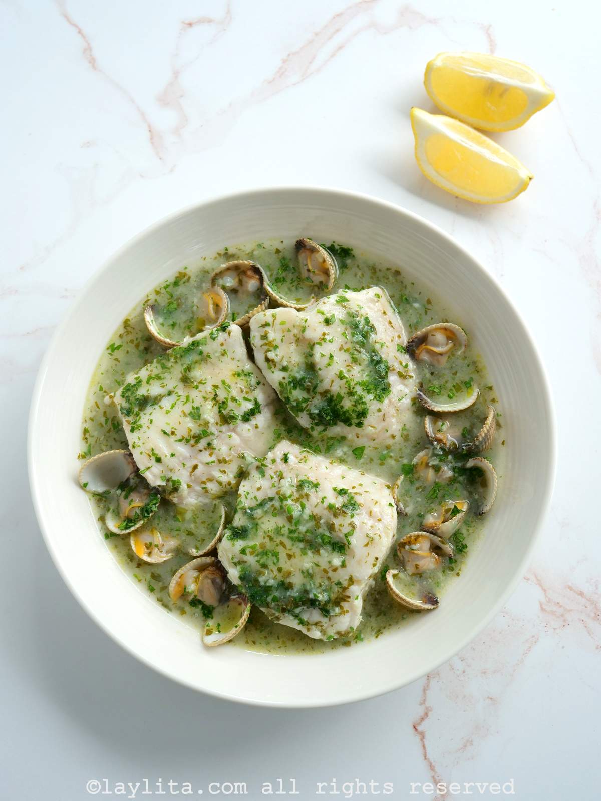 Pescado En Salsa Verde Fish In Green Sauce Laylita S Recipes