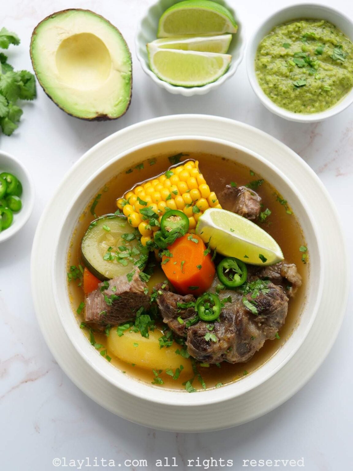 Caldo de Res con Verduras (Mexican Beef Soup) – Laylita's Recipes